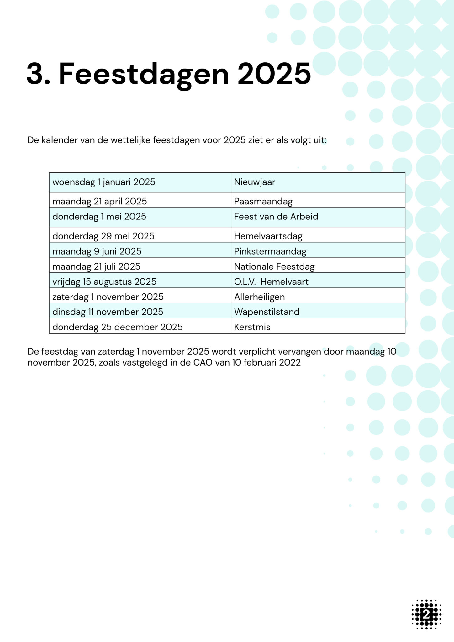 Vakantieregeling 2025 provincie Antwerpen inhaalrustdagen - feestdagen ...